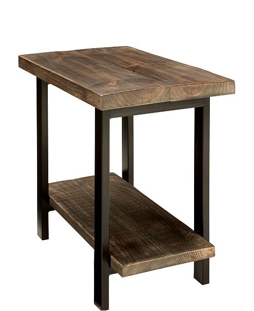 Alaterre Furniture Pomona Metal and Reclaimed Wood End Table & Reviews ... Alaterre Furniture Pomona Metal and Reclaimed Wood End Table & Reviews ...