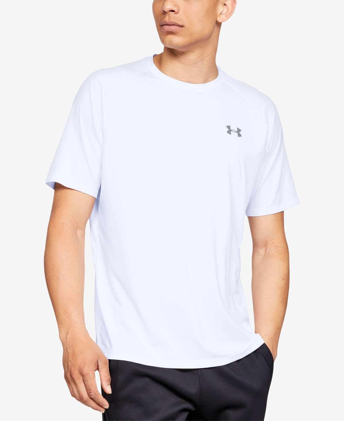 Click here for Under Armour Mens Tech Short Sleeve - White/Overca... prices