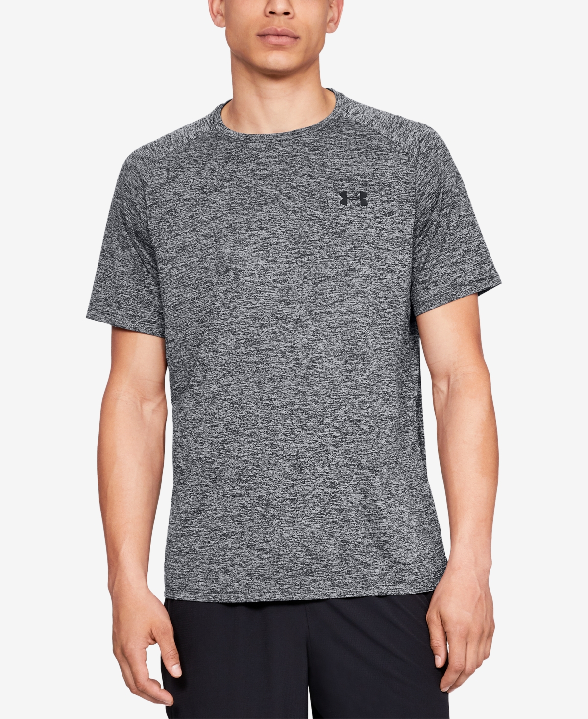 Click here for Under Armour Mens Tech Short Sleeve - Black Heathe... prices
