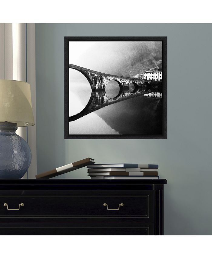 Amanti Art devils bridge by Franco Maffei Canvas Framed Art - Macy's