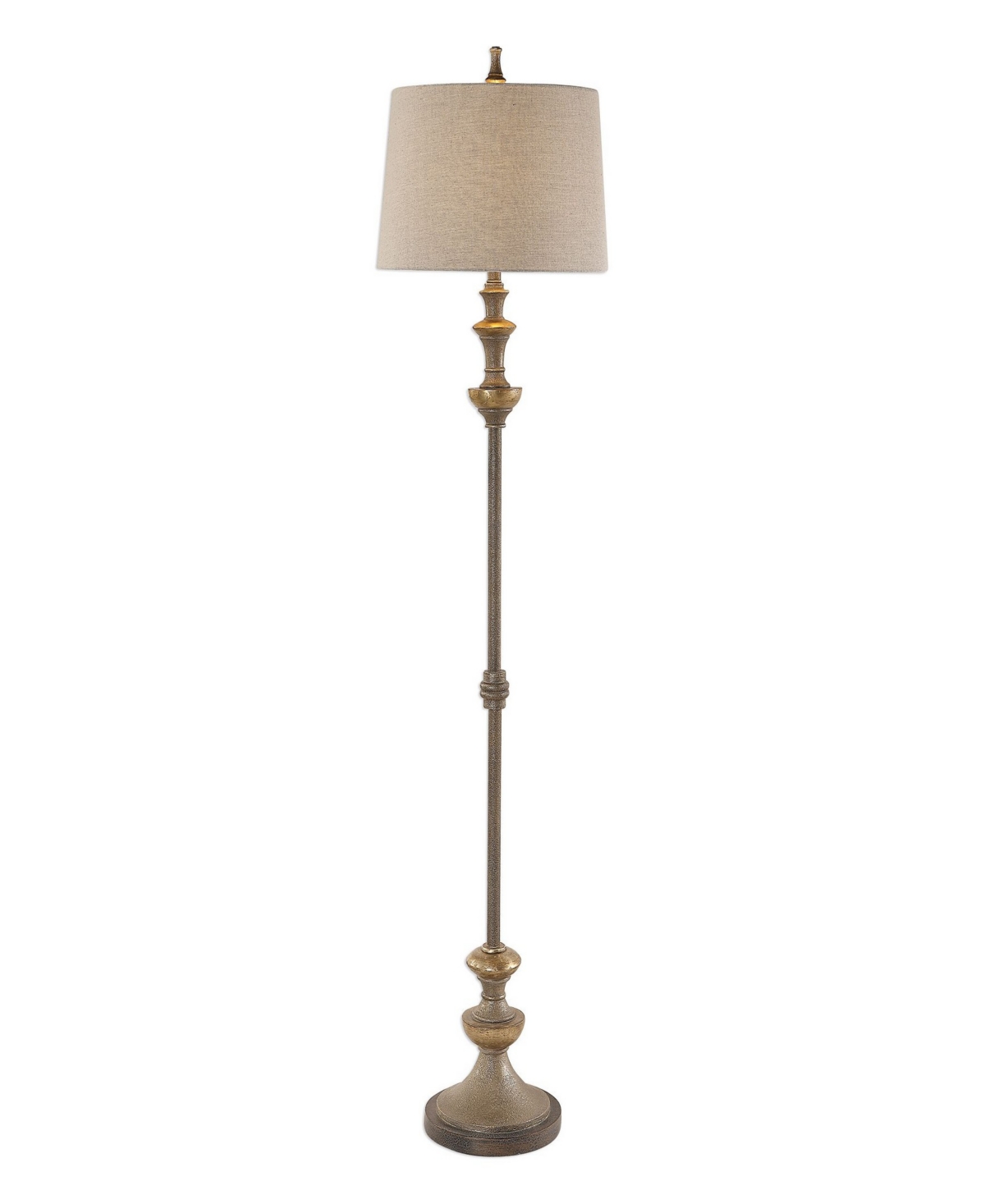 Click here for Uttermost Vetralla Silver Bronze Floor Lamp - Open... prices