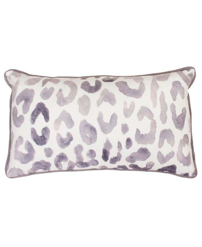 THRO Miron Cheetah Velvet Pillow, 12" x 20" - Macy's