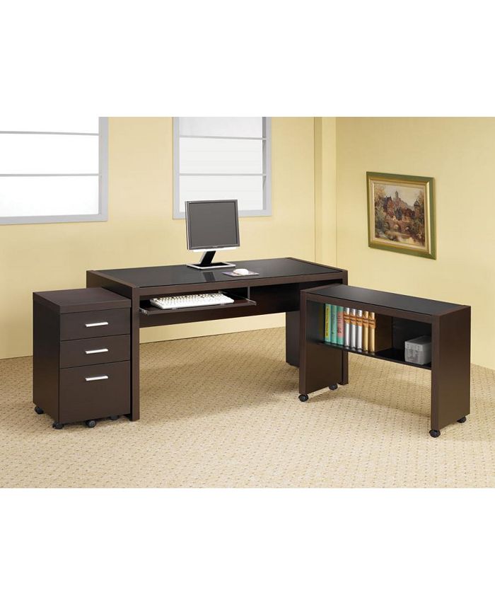 Coaster Home Furnishings Simon Three-Drawer Mobile File Cabinet - Macy's