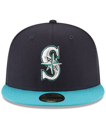 New Era Seattle Mariners On-Field Mesh Back 59FIFTY Fitted Cap - Macy's