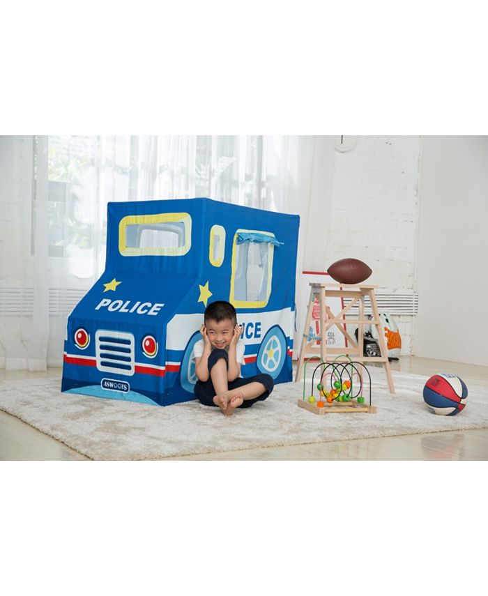 ASWEETS Police Car Indoor Canvas Playhouse Play Tent For Kids - Macy's
