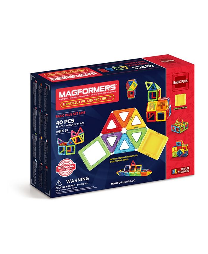 Magformers Window Plus 40 Piece Magnetic Construction Set - Macy's