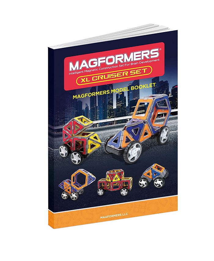 Magformers Xl Cruisers 30 Piece Magnetic Construction Car Set Colors ...