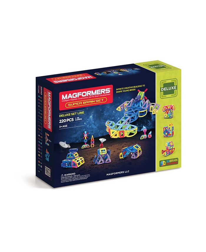 Magformers Super Brain Mf 220 Piece Magnetic Construction Set - Macy's