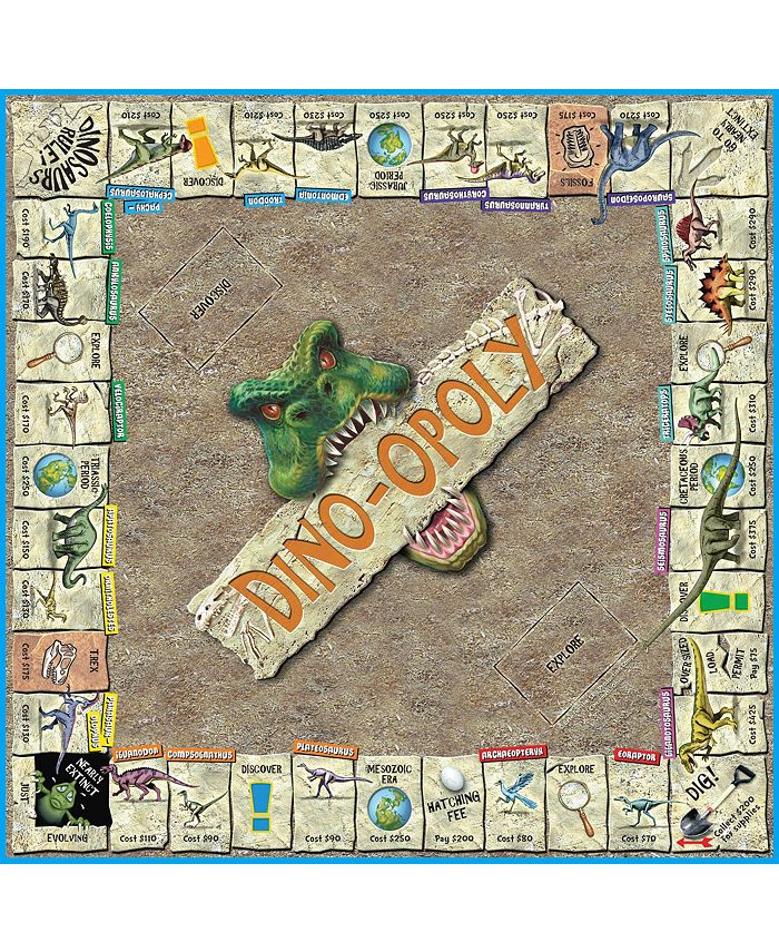 MasterPieces Puzzles Late for the Sky Dino-Opoly Game - Macy's