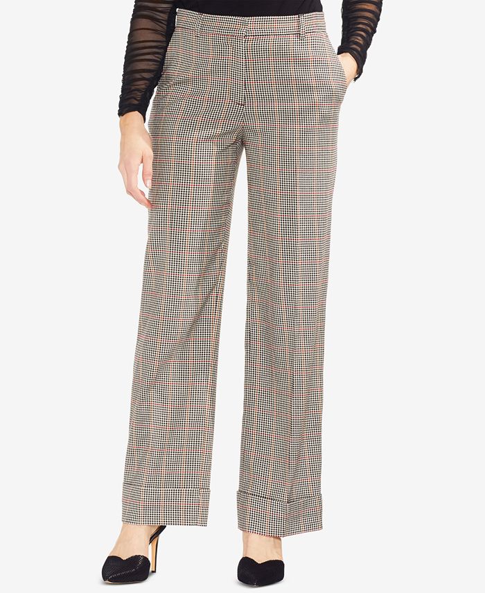 Vince Camuto Printed Wide-Leg Pants - Macy's