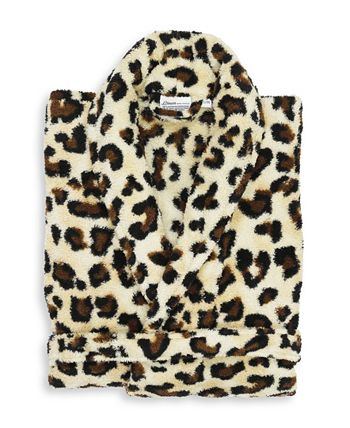 Linum Home Super Plush Leopard Bath Robe - Macy's