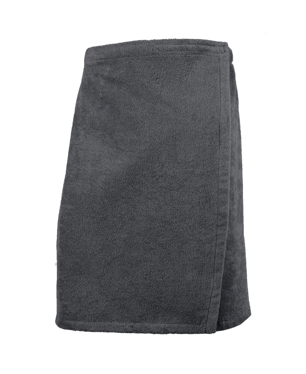 Linum Home Mens Terry Bath Wrap - Grey