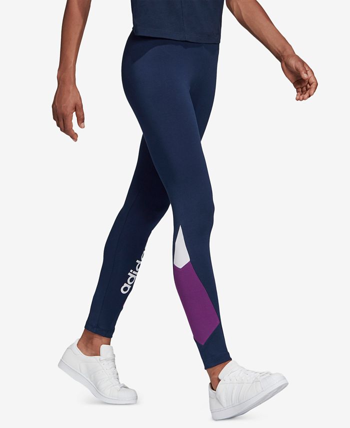 adidas Retro-Inspired Colorblocked Leggings - Macy's