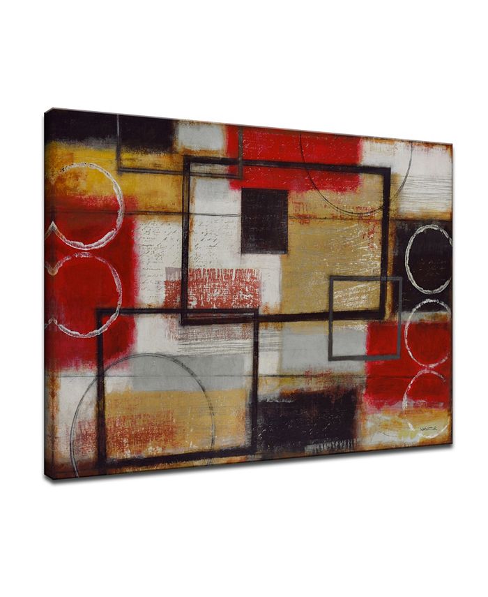 Ready2HangArt Excite Red Abstract Canvas Wall Art, 20x30" - Macy's