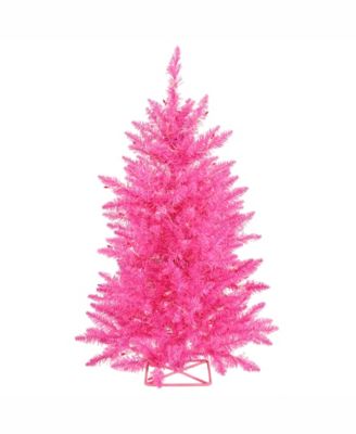 Vickerman 2 ft Hot Pink Artificial Christmas Tree - Macy's