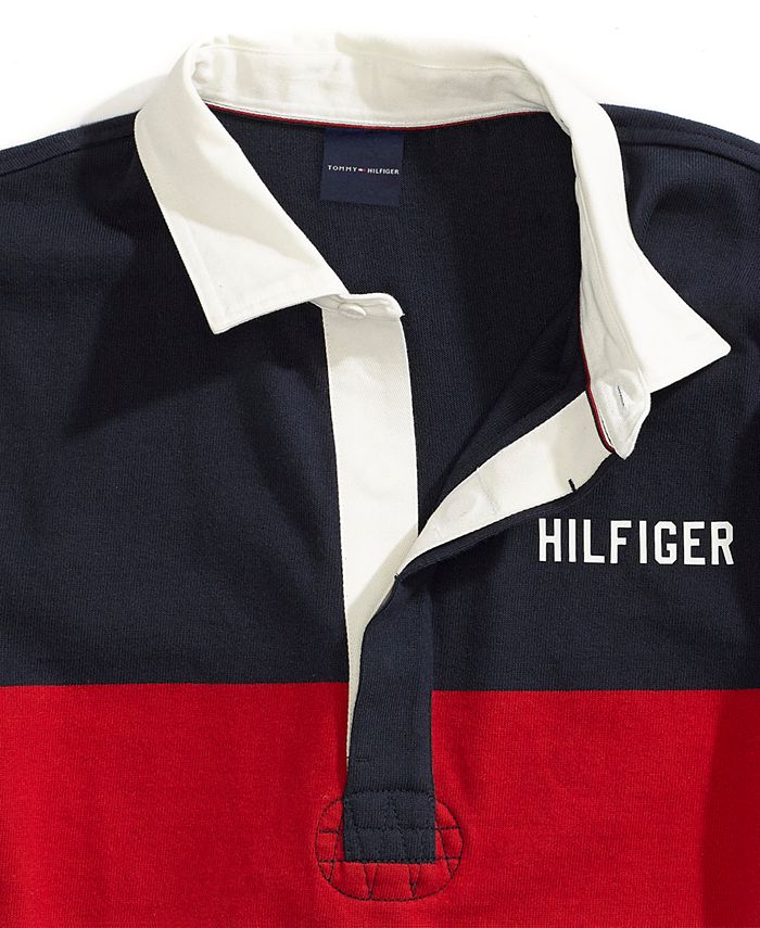 Tommy Hilfiger Men's Rugby Shirt with Magnetic Closures - Macy's