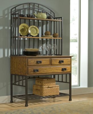 Home Styles Oak Hill Distressed Oak Bakers Rack - Macy's