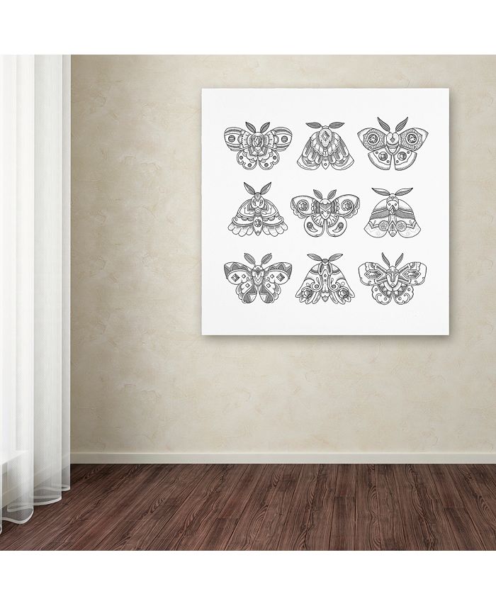 Trademark Global Filippo Cardu 'Moths' Canvas Art, 24" x 24" - Macy's