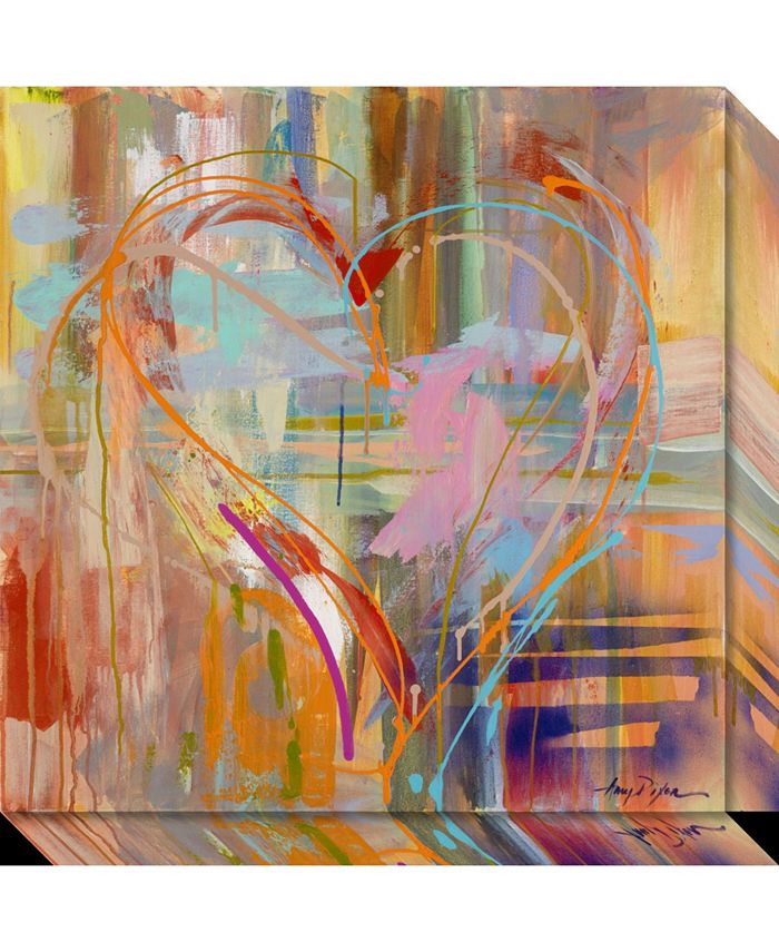 Amanti Art Abstract Heart Canvas Art Gallery Wrap - Macy's