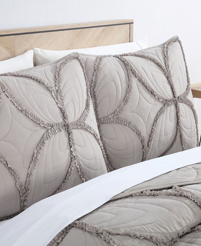 Geneva Home Fashion Addie 3pc King Quilt Set - Macy's