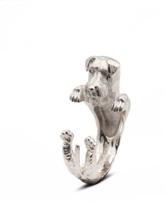 Schnauzer Hug Ring in Sterling Silver - Macy's
