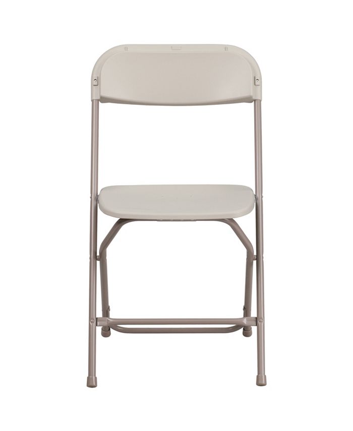 Flash Furniture Hercules Series 650 Lb. Capacity Premium Beige Plastic ...