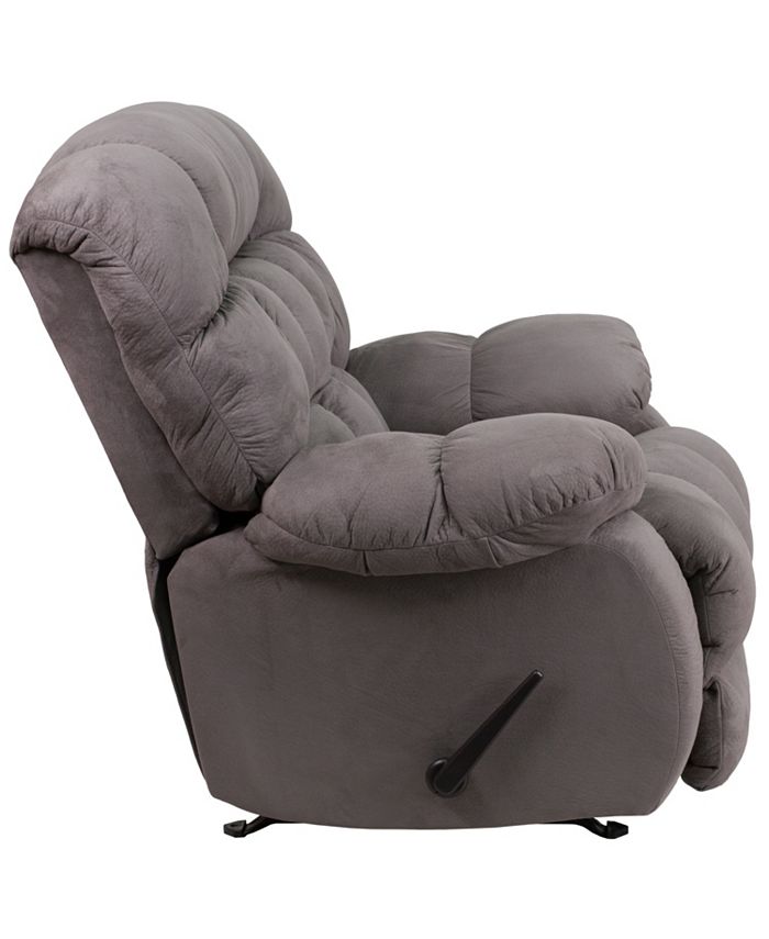 Flash Furniture Contemporary Softsuede Graphite Microfiber Rocker ...