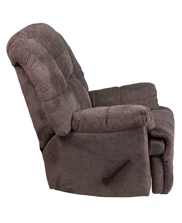 Flash Furniture Contemporary Hillel Pewter Chenille Rocker Recliner ...