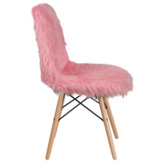Shaggy Dog Light Pink Accent Chair - Macy's