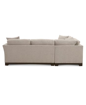 Furniture Elliot II 108" Fabric 2-Pc. Sleeper Sofa Sectional, Created ...