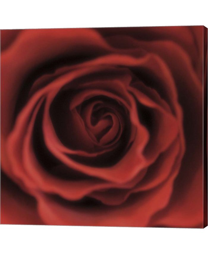 Metaverse Red Rose Square by Toula Mavridou-Messer Canvas Art - Macy's