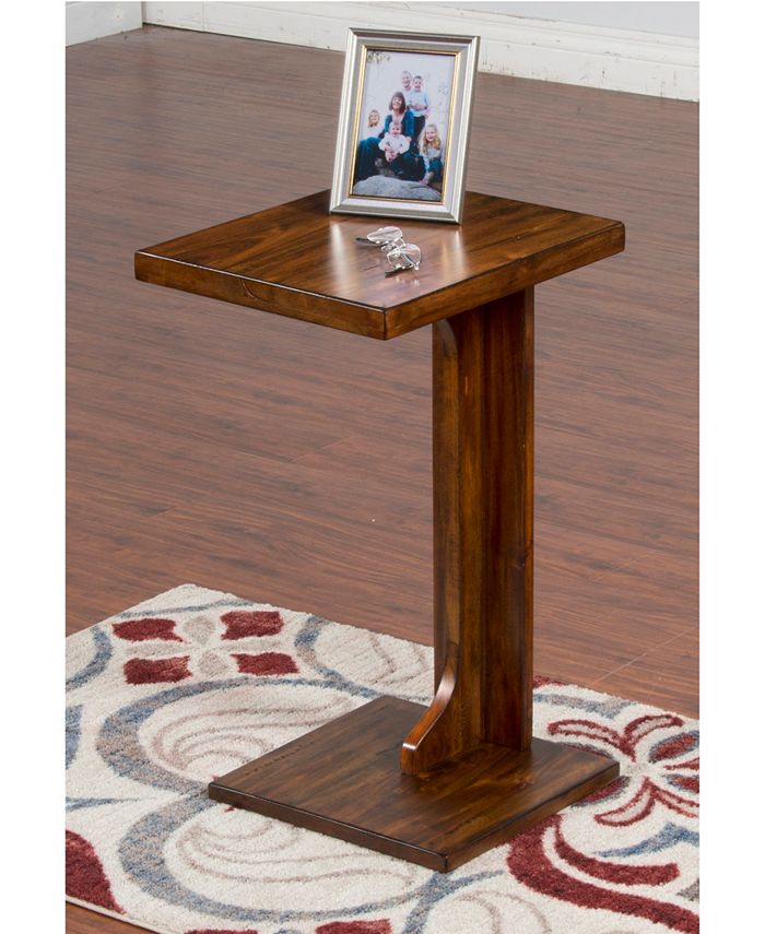 Sunny Designs Tuscany Vintage Mocha Sofa Mate Table - Macy's