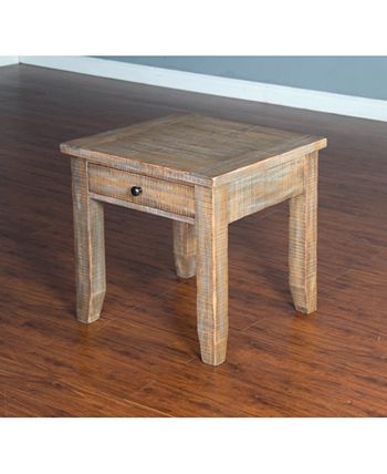Sunny Designs Drift Wood End Table - Macy's