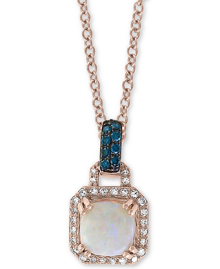 EFFY Collection EFFY® Opal (1-1/2 ct. t.w.) & Diamond (1/5 ct. t.w.) 18 ...