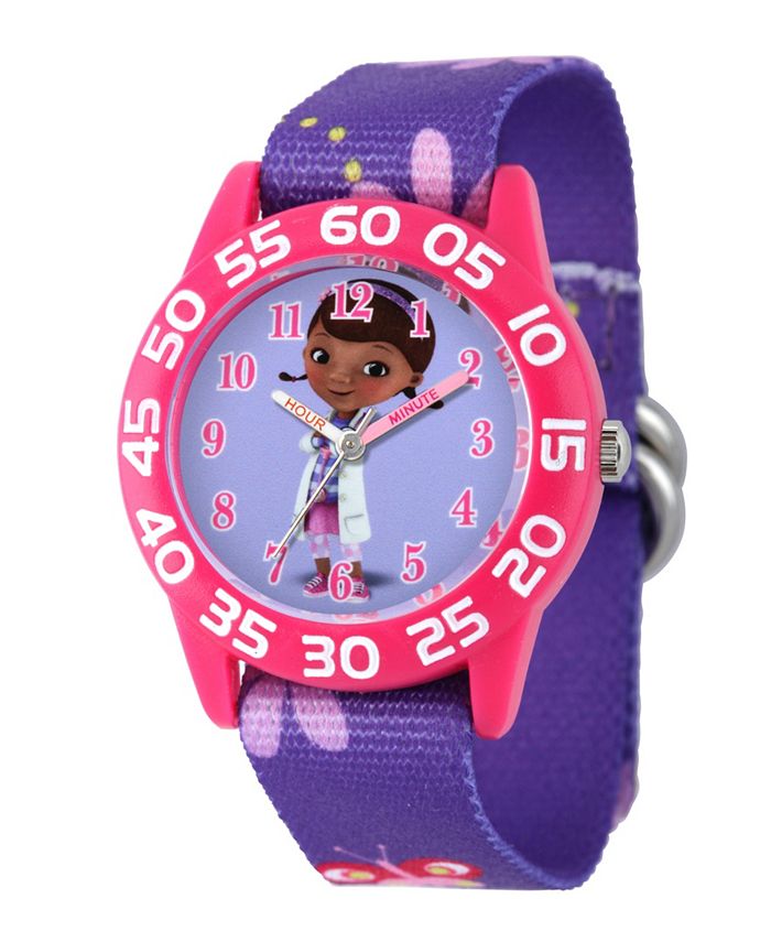 ewatchfactory Disney Doc Mcstuffins Girls' Pink Plastic Time Teacher ...