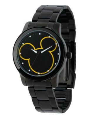 Disney Mickey Mouse Men's Black Alloy Watch - Macy's
