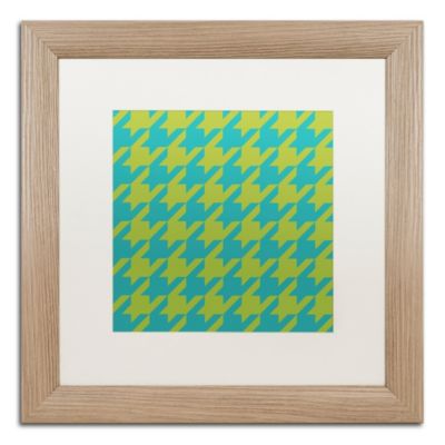Color Bakery 'Houndstooth I' Matted Framed Art, 16" x 16" - Macy's