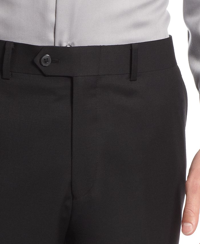 Bar III Black Solid Slim-Fit Pants - Macy's