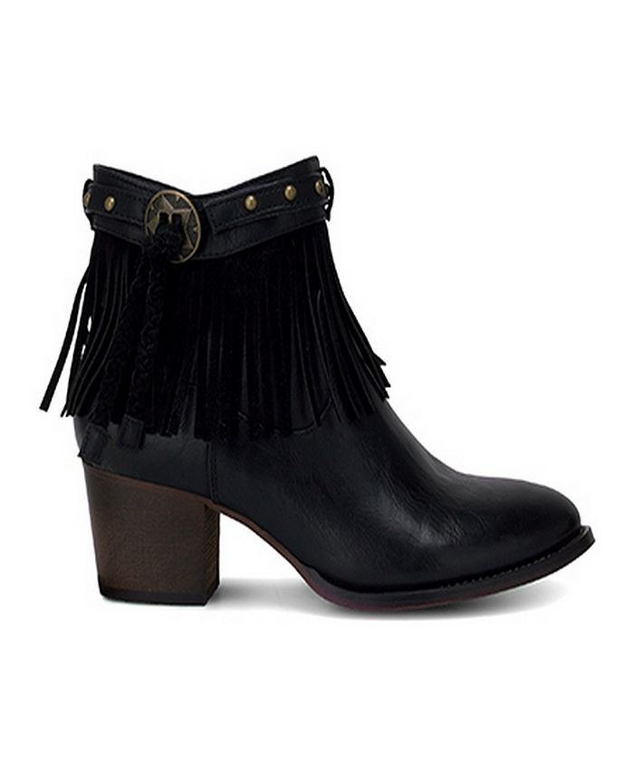 Wanted Mane Western Fringed Bootie - Macy's