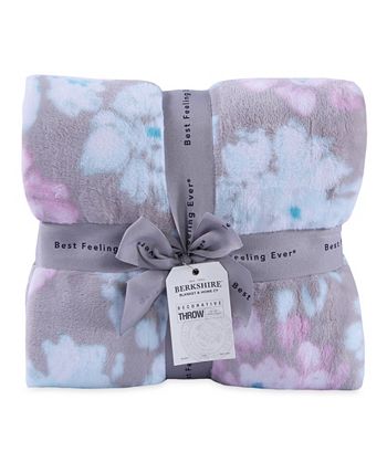 Berkshire Blanket & Home Co.® Peony Print PrimaLush™ Throw - Macy's