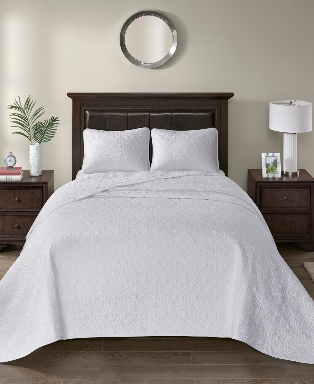 Click here for Madison Park Quebec Quilted 3-Pc. Bedspread Set  K... prices