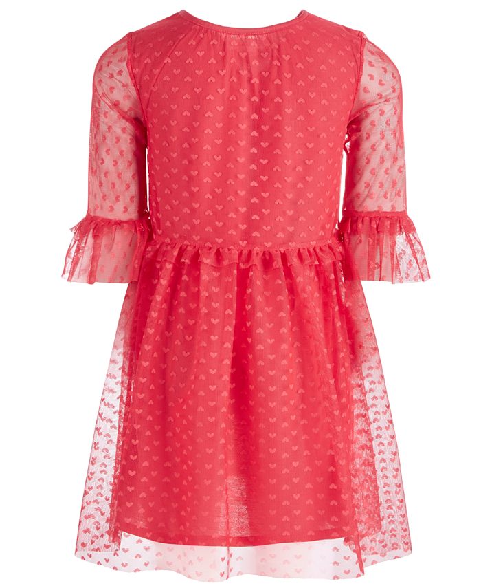 Epic Threads Toddler Girls Heart-Mesh Dress, Created for Macy's - Macy's