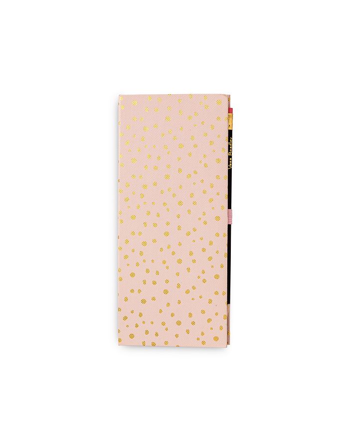 Vera Bradley Blush Gold Dots Sticky Notepad Slim Book - Macy's