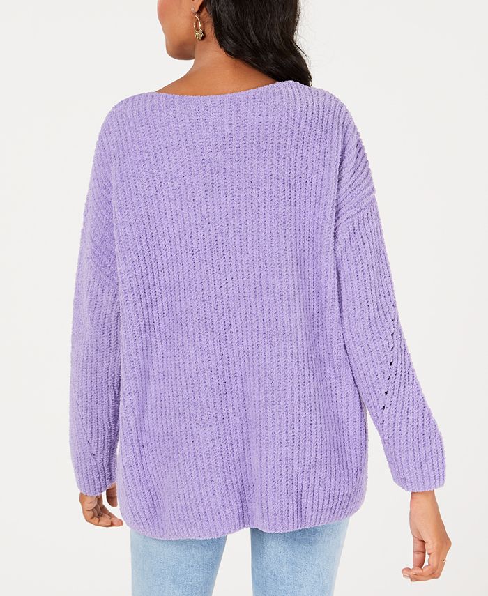 Style & Co Petite Chenille V-Neck Sweater, Created for Macy's - Macy's