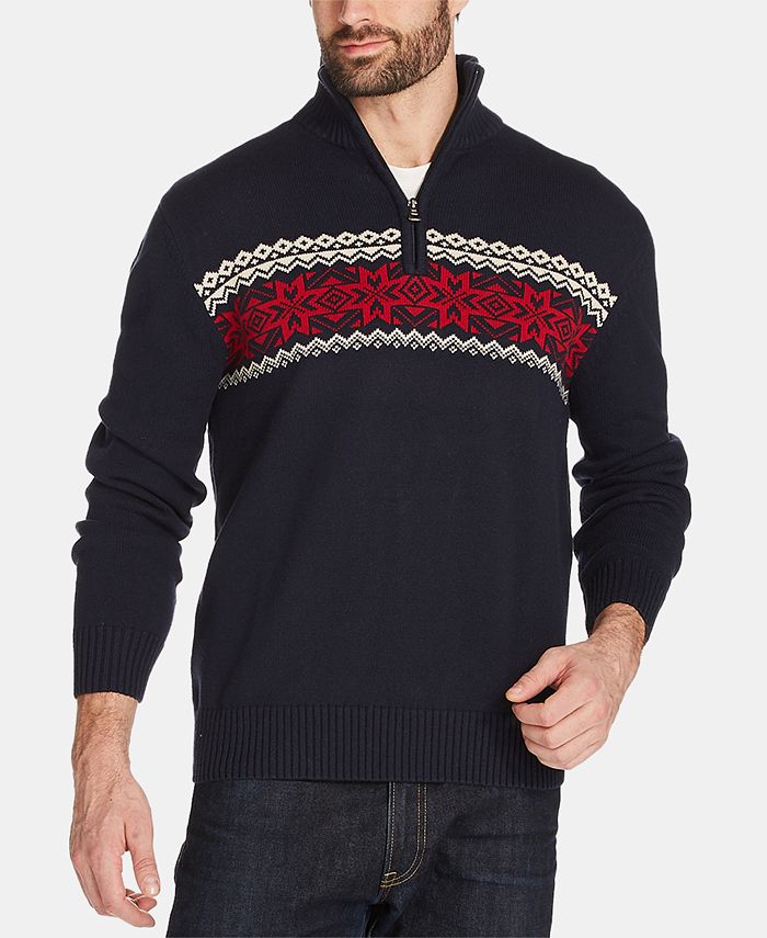 Weatherproof Vintage Men's Zip Ski Sweater - Macy's