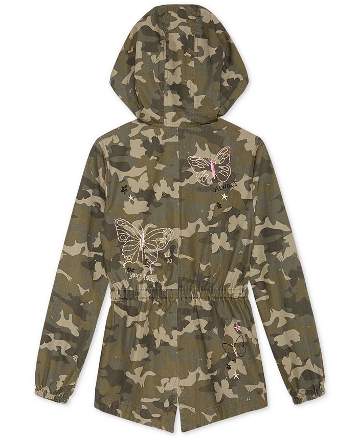 Epic Threads Big Girls Hooded Cotton Camouflage Jacket, Created for ...