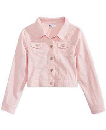 Epic Threads Big Girls Crochet-Trim Denim Jacket, Created for Macy's ...