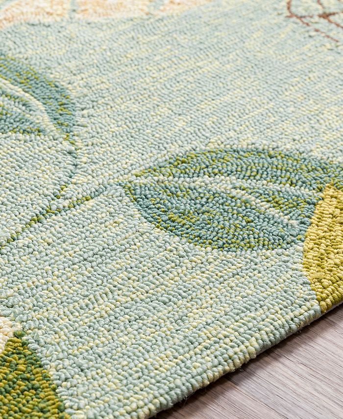 Surya Rain RAI-1128 Sage 9' x 12' Area Rug, Indoor/Outdoor - Macy's