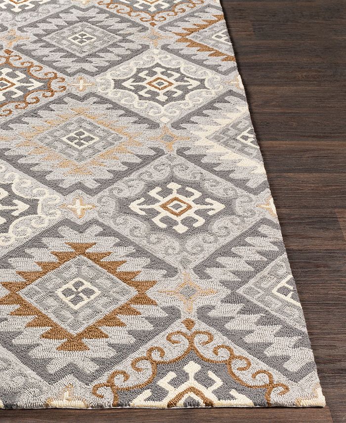 Surya Rain RAI-1278 Charcoal 18" Square Swatch - Macy's