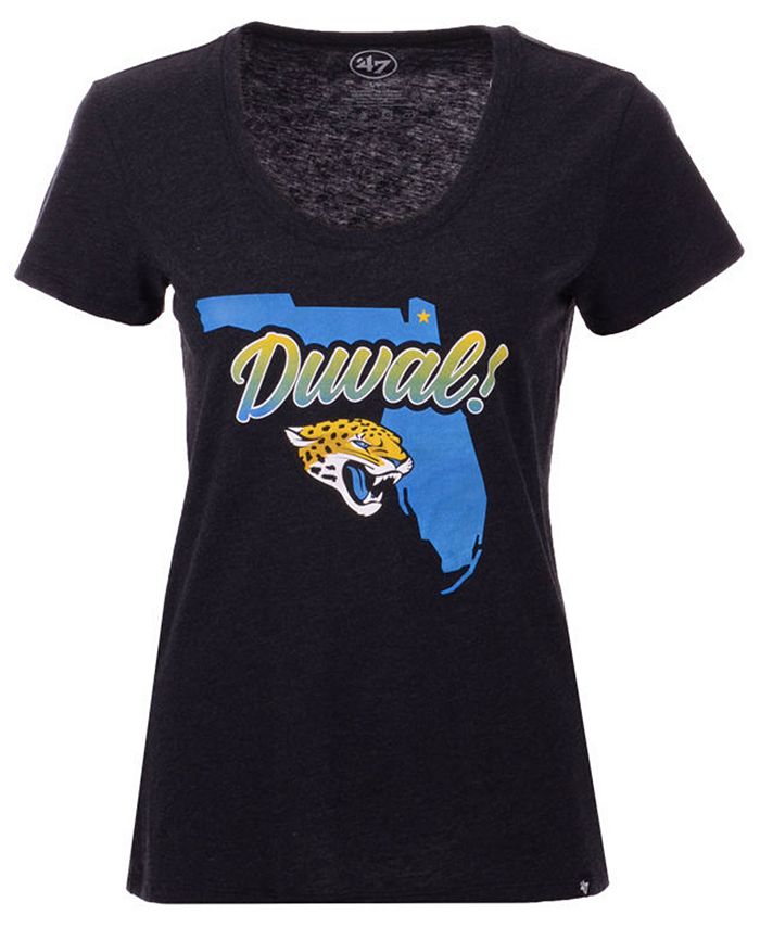 '47 Brand Women's Jacksonville Jaguars Scoop Neck Duval T-Shirt - Macy's